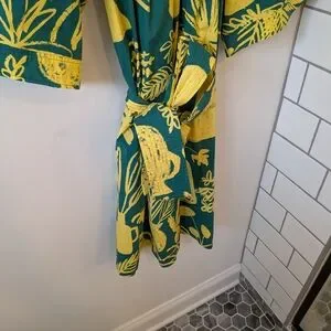 WHIT | Dresses | Whit Womens Yellow Green Mira Potted Plant Dress Xs ...